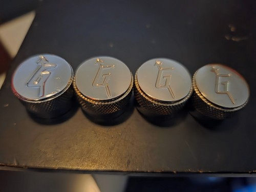 USED-FACTORY BLEMISHED genuine Gretsch chrome metric 6mm arrow G knobs | eBay