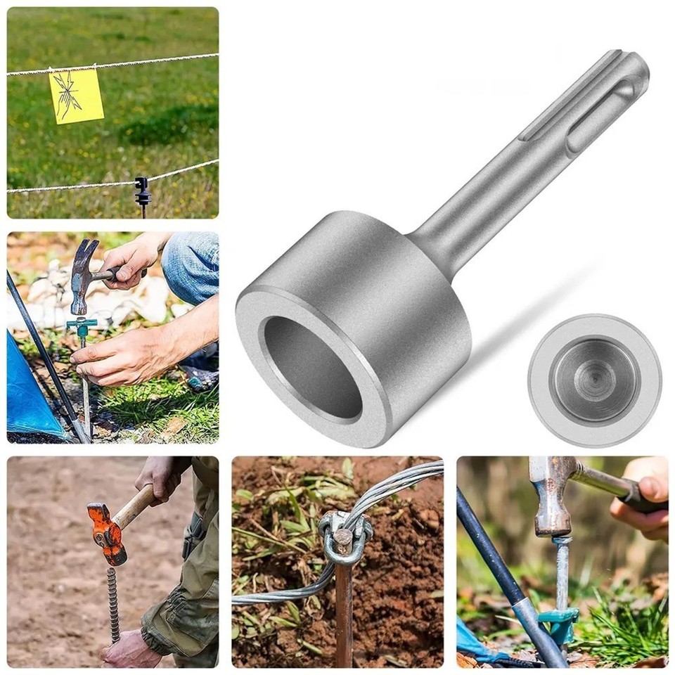 Ground Rod Driver Rotary Hammer Bit 19mm Inner Diameter 10mm Hole Depth ...