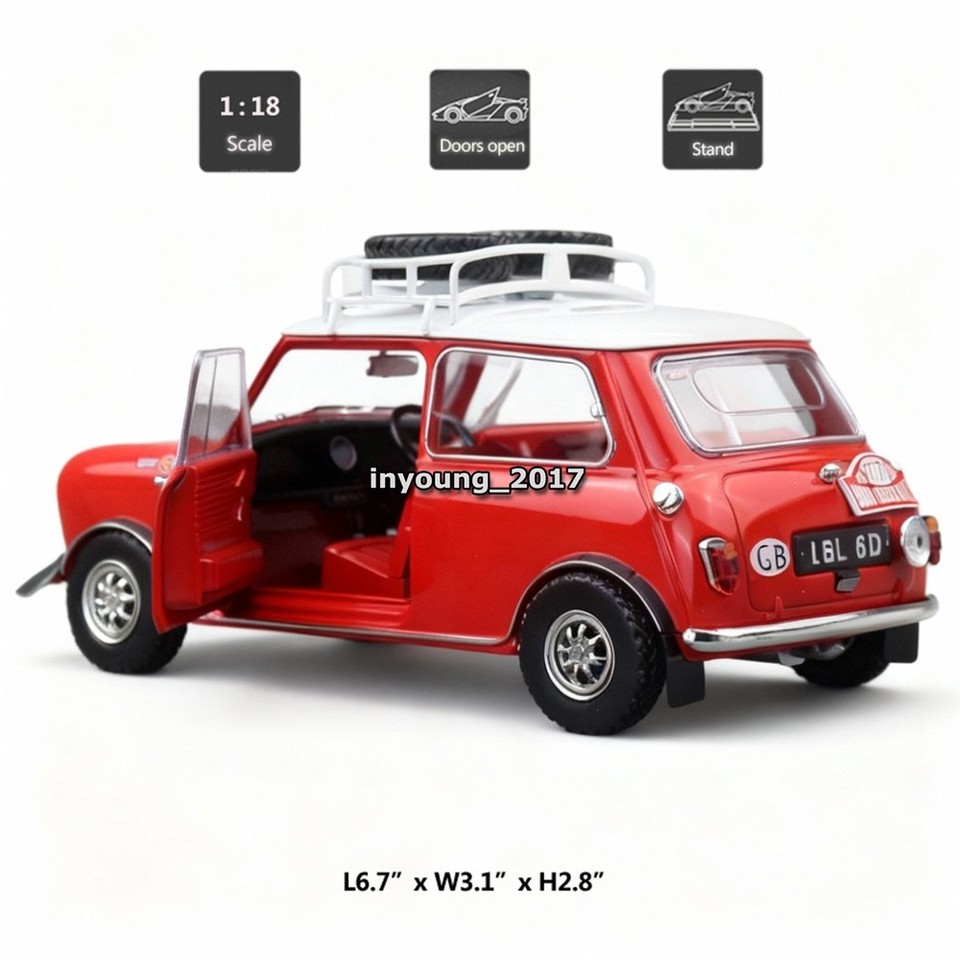 1:18 BMW Mini Cooper 1963 Model Car Diecast Metal Vehicle for ...
