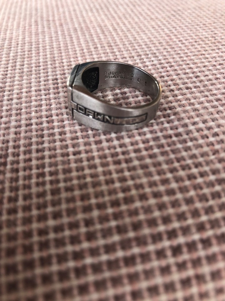 Vintage Man’s Ring Initial RD? 3 Diamond Chips R Johns LTD Valadium | eBay