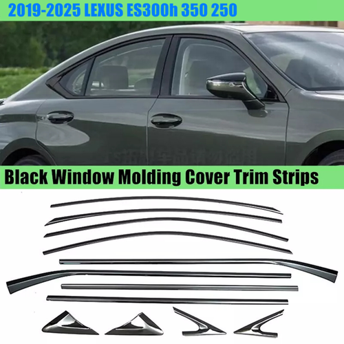For 2019-2025 LEXUS ES300h 350 250 Titanium black Car Window Strip ...