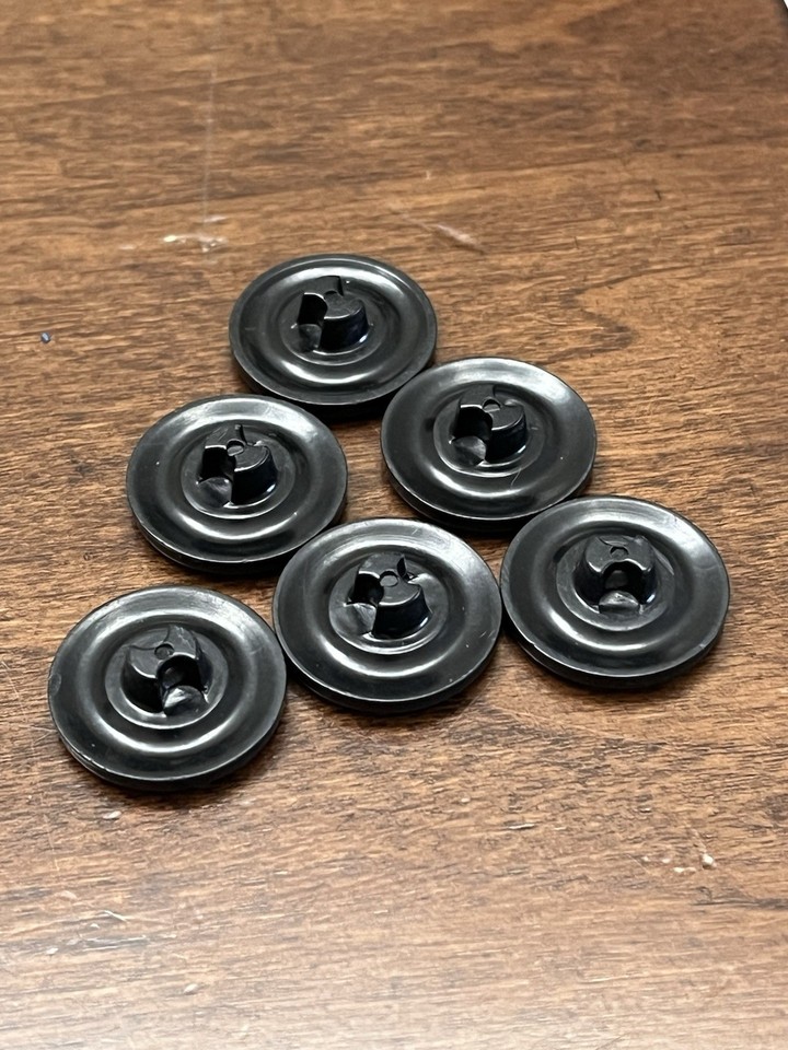 Vintage Set of 6 Black & White COLT #10 DAISY Flower Buttons - 3/4 ...