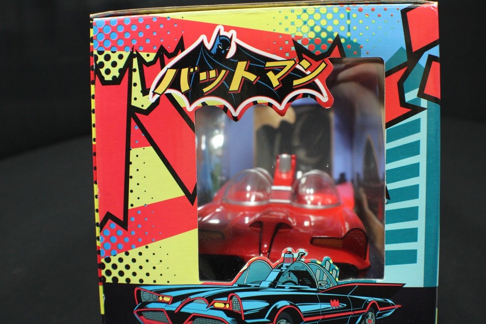 A Funco Limited Edition DC 1966 Series Red Batmobile With Posable ...