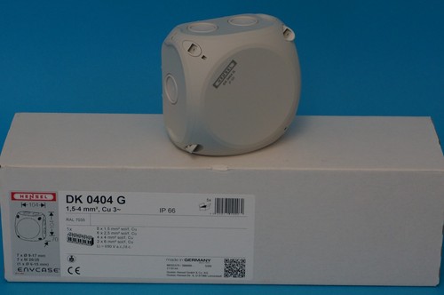 Hensel DK 0404 G Abzweigdose 5 Stck. AP IP66 104x104x70mm Abzweigkasten ...