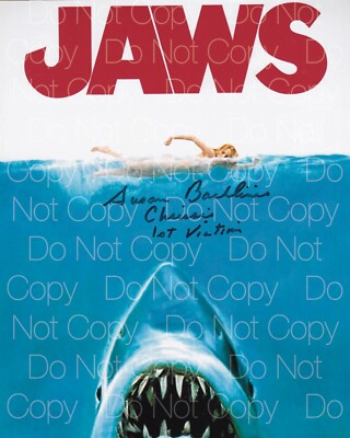 Jaws Susan Backlinie signed 1st victim stephen 8X10 autograph poster ...