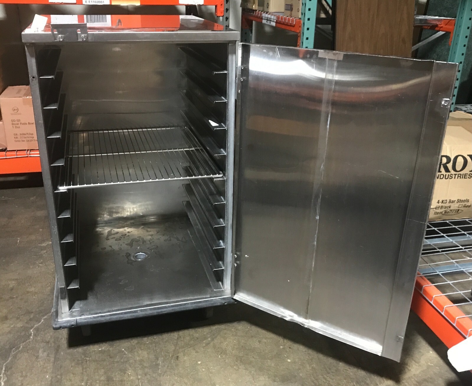 10-Tier Stainless Steel Enclosed Food Tray Cart | eBay