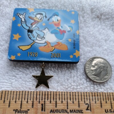 WALT DISNEY DONALD Hallmark 100th REFRIDGERATOR MAGNET with A GOLD STAR ...