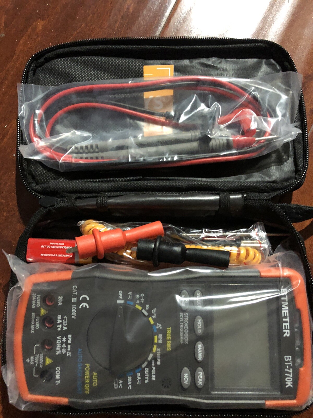 BTMETER BT-770K Auto Ranging Automotive Multimeter for Dwell Angle ...