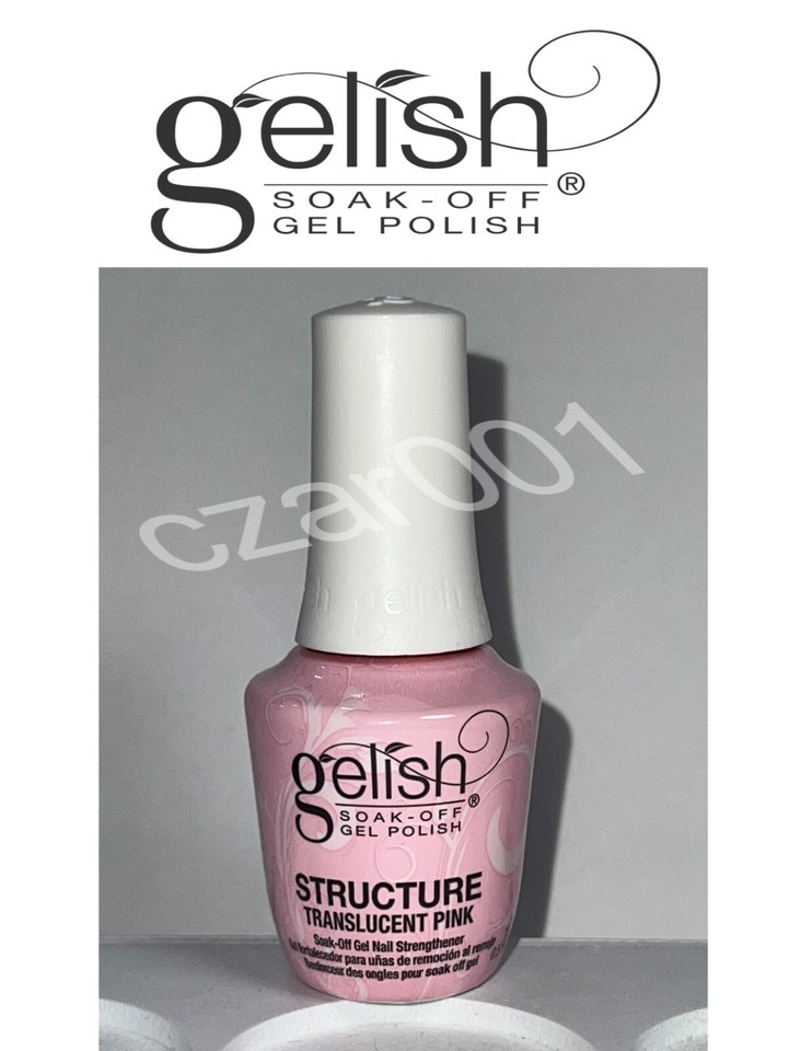 Gelish STRUCTURE Gel: CLEAR, TRANSLUSCENT PINK, COVER PINK, BRUSH-ON ...