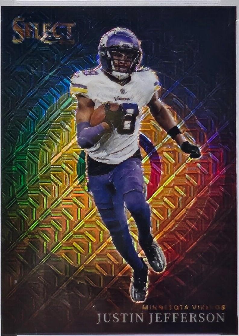 2022 Panini Select - Color Wheel Justin Jefferson #CW-10 Gold Prizm /10 ...