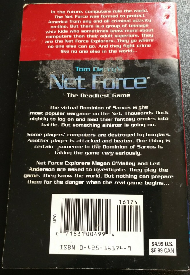 Tom Clancy's Net Force: The Deadliest Game written by Bill McCay ...