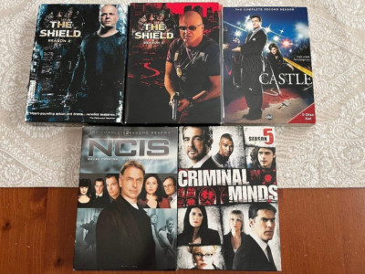 5 BOX SETS: TV CRIME DRAMAS: THE SHIELD, CASTLE, NCIS, CRIMINAL MINDS ...