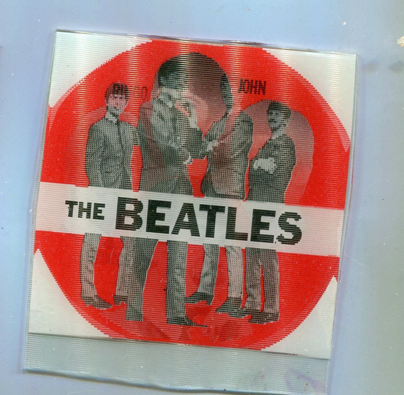 3 red beatles button inserts | eBay