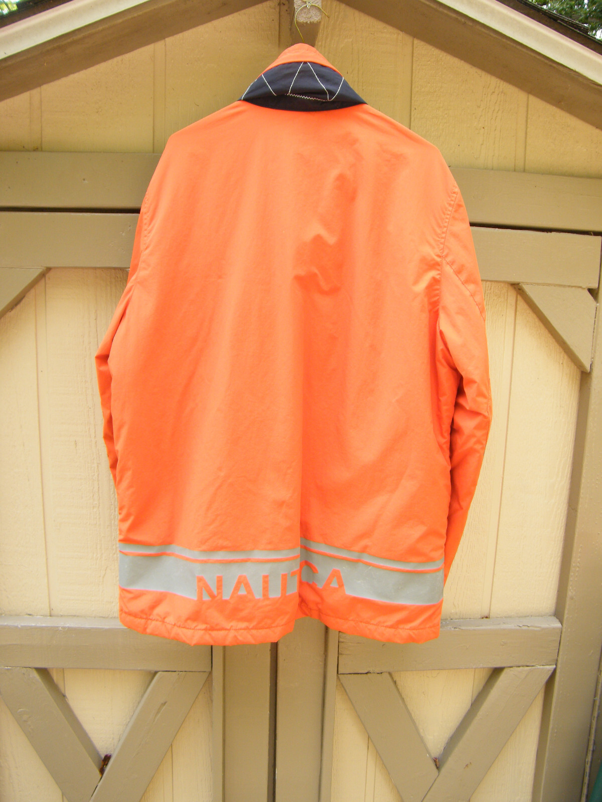 Nautica Orange Reflective Lined Nylon Sailing Jacket … - Gem