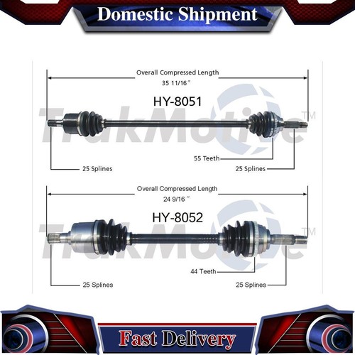 Front Left Right CV Axle Drive Shaft Joint Assembly For 2004 Dodge ...