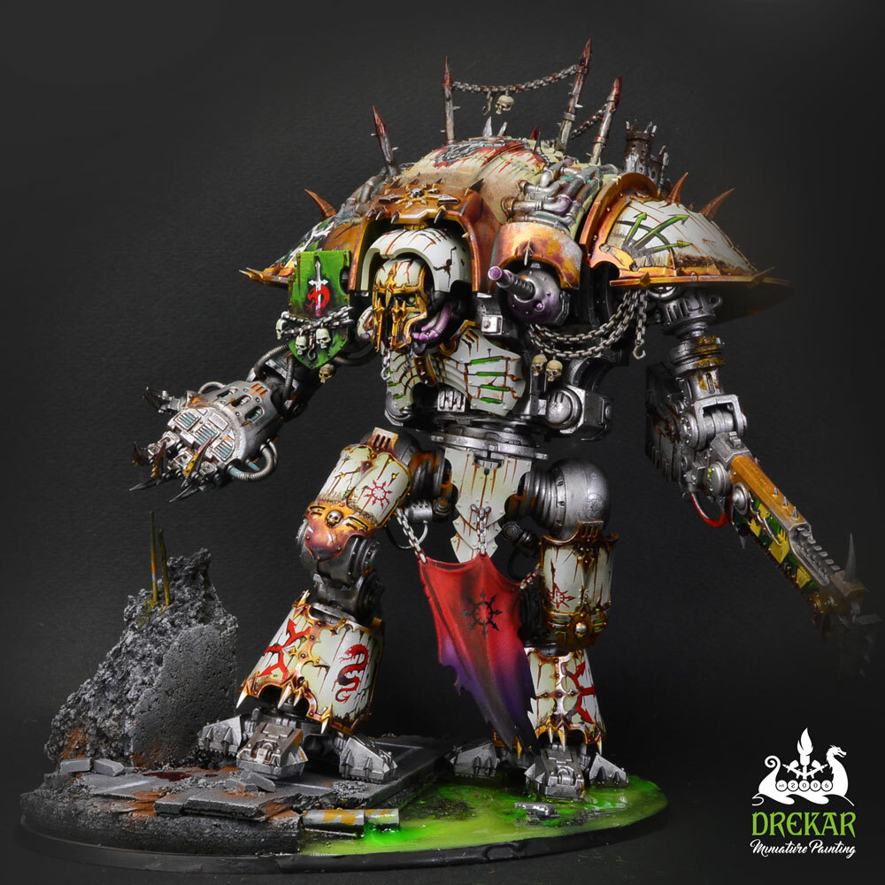 Knight Rampager - Desecrator 40K ** COMMISSION ** painting | eBay