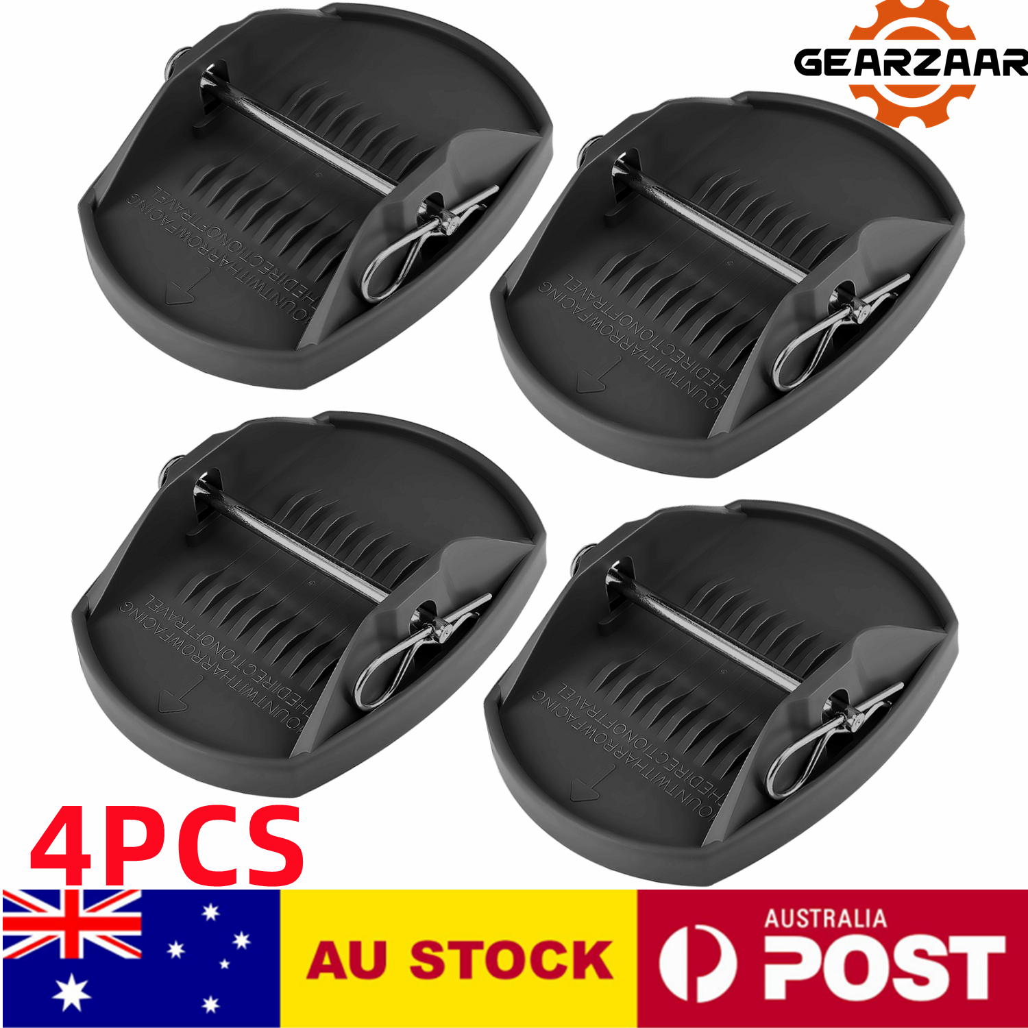 4pc Caravan Jack Pads Corner Steadies RV Stabilizer Legs Camper Trailer ...