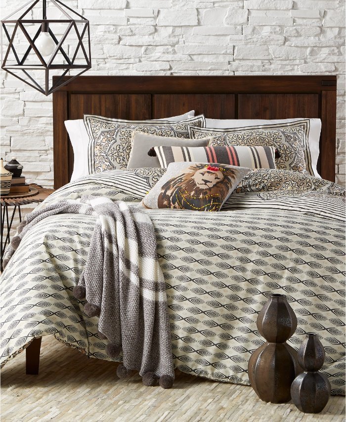 WHIM By Martha Stewart Bohemian Rhapsody Tan TWIN / TWIN XL COMFORTER ...