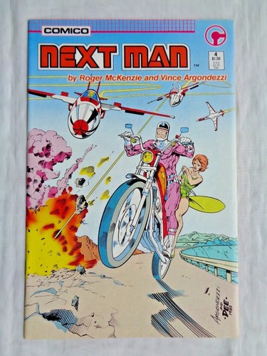 Next Man Vol. 1 No. 4 Aug. 1985 Comico McKenzie & Argondezzi 1st Print ...