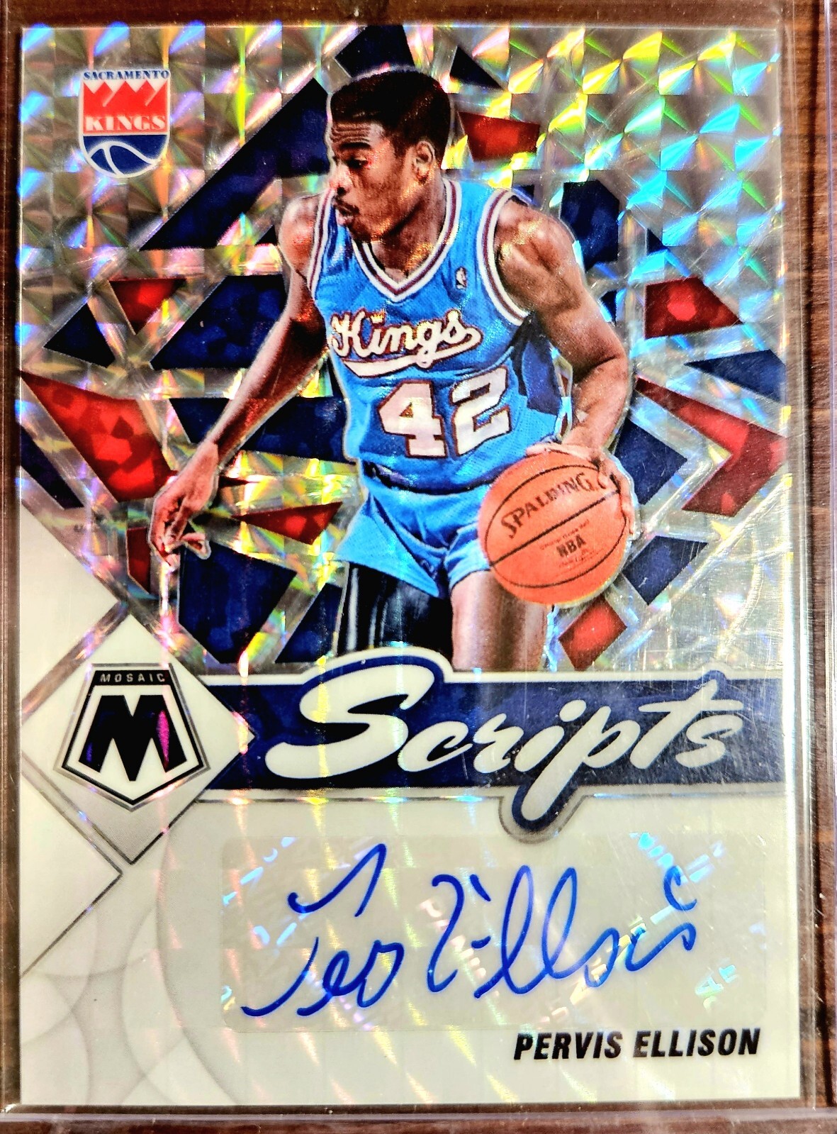 2021-22 Panini Mosaic Basketball Pervis Ellison Scripts Auto Autograph ...