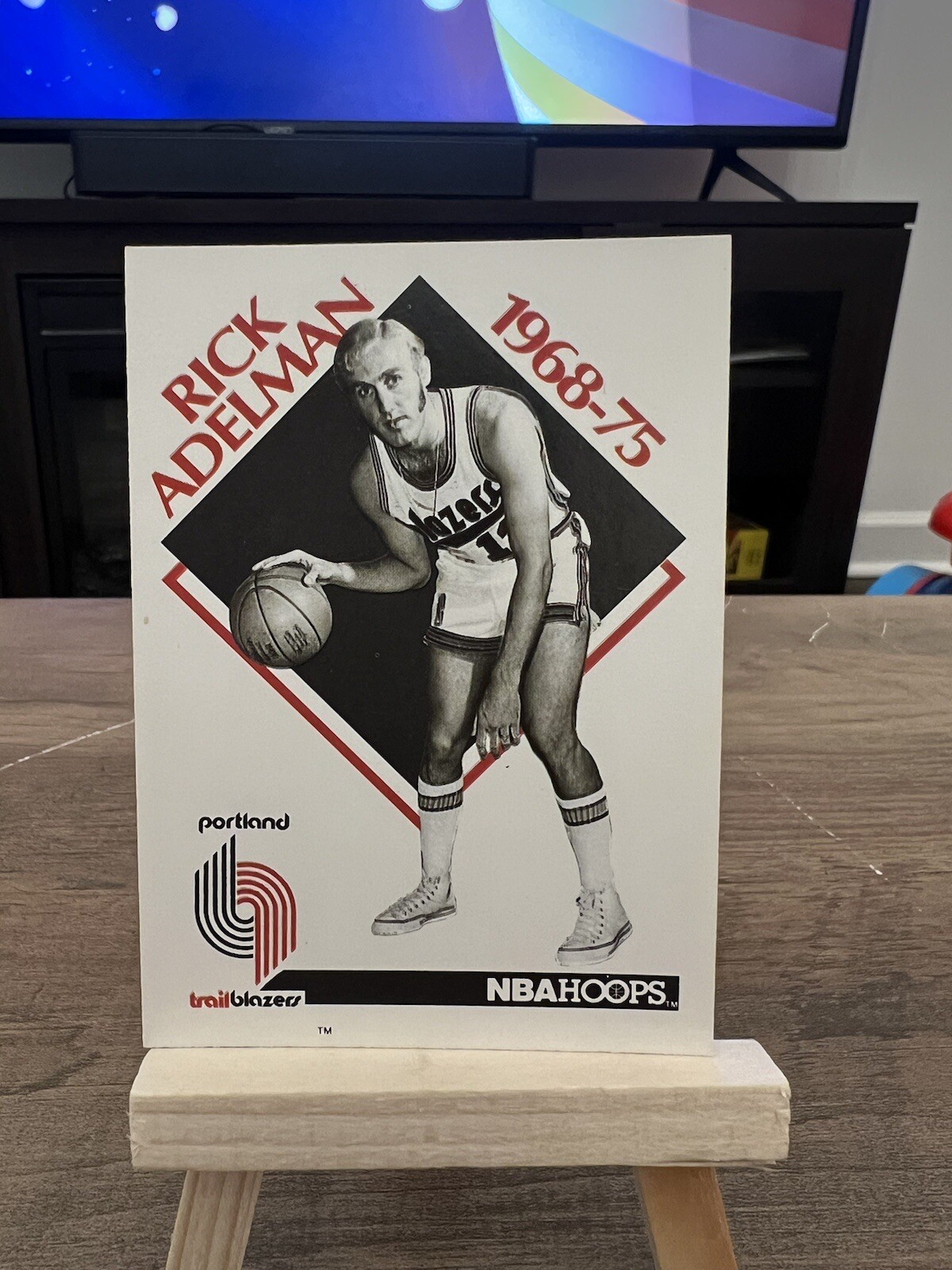 1990 NBA Hoops Basketball #353 - Rick Adelman - Portland Trail Blazers ...