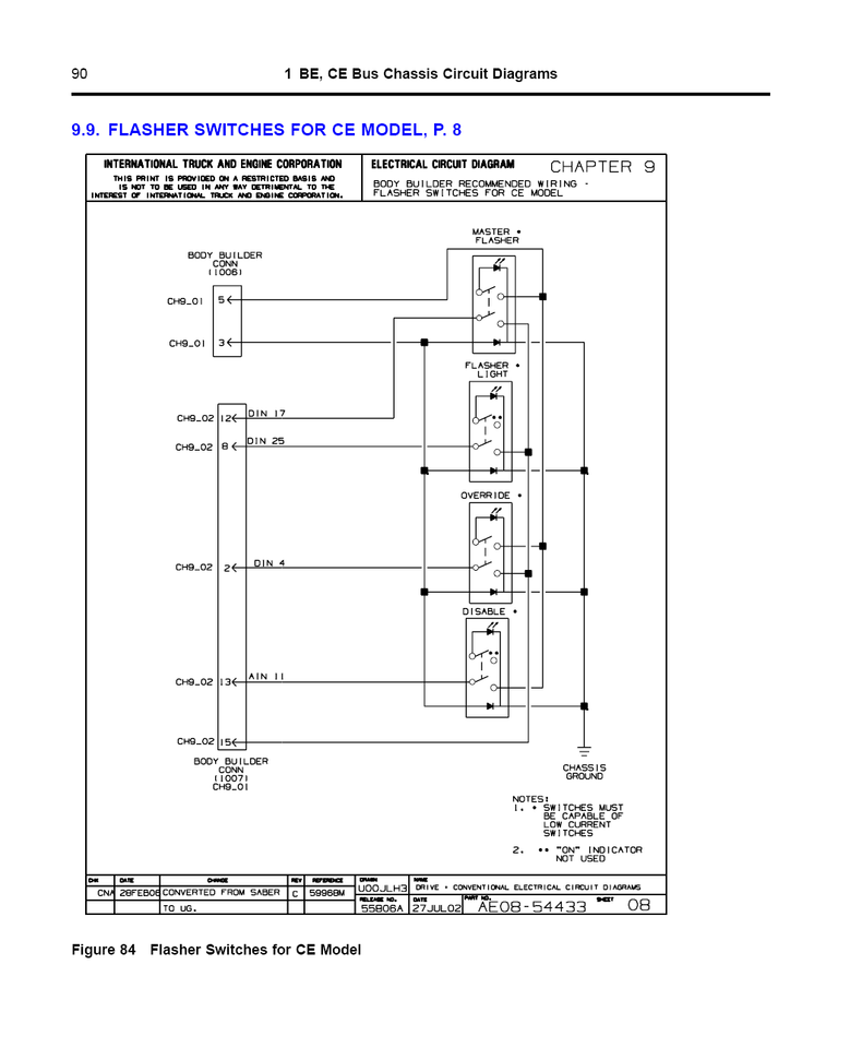2006-2007 International BE200 CE200 CE300 BUS Troubleshooting + Wiring ...