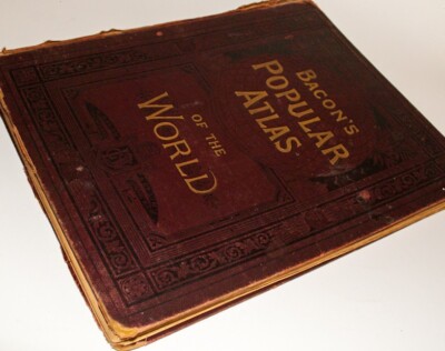 Bacon's Popular Atlas of the World | eBay UK