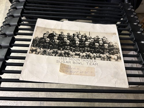 original 1953 SAM HUFF & WEST VIRGINIA college football team 8 X 10 ...