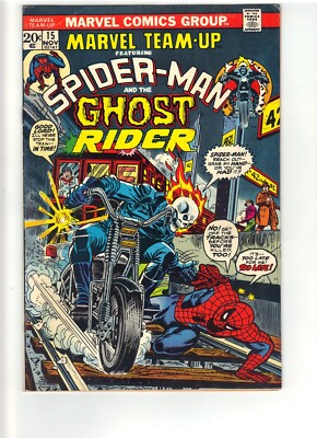 Marvel Team-Up #15 =1973=1st Spider-Man & Ghost Rider Team-Up=NM- | eBay