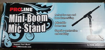 Open Box - PROLINE Mini Boom Mic Stand - MS112BK (FC12-C-G687) | eBay
