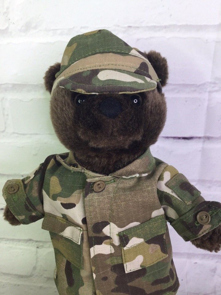 Bear Forces of America Army Military Plush Teddy Stuffed Animal Camo ...