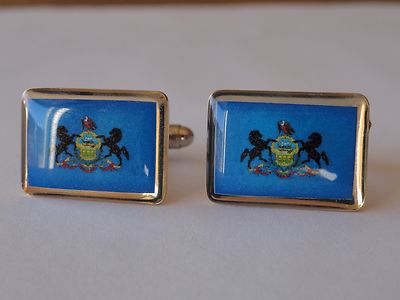 Pennsylvania State Flag Cufflinks--United States of America USA US ...