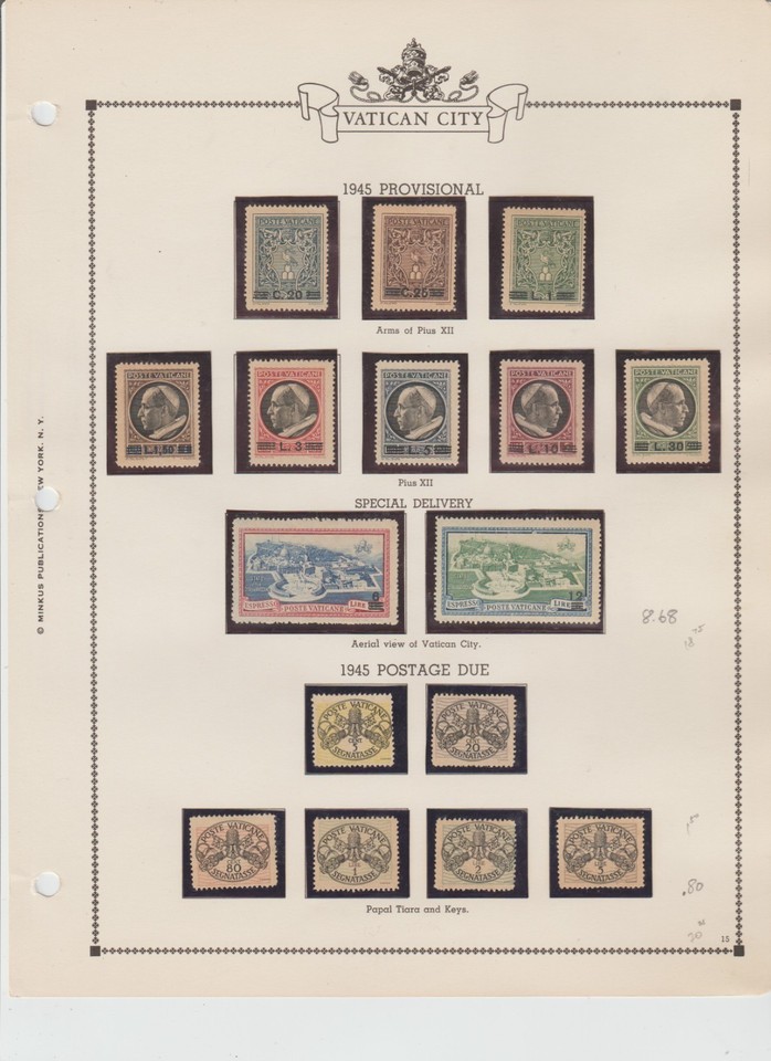 Vatican City Stamp Book 1929-1988 | eBay