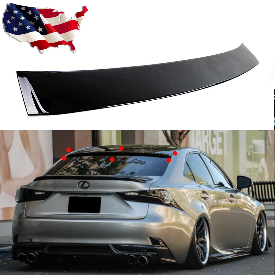 For 2014-2020 Lexus IS200t IS250 IS300 IS350 V Style Rear Roof Window ...