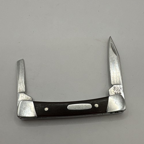BUCK PONY 705 Knife Made In USA PRE1986 SCRIPT Stamp 2 Blade Folder ...