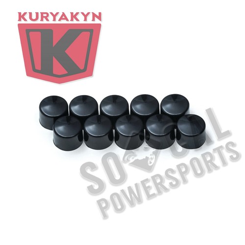Kuryakyn Kool Kaps Gloss Black Covers - 5/16in. Socket Head - 2457 | eBay
