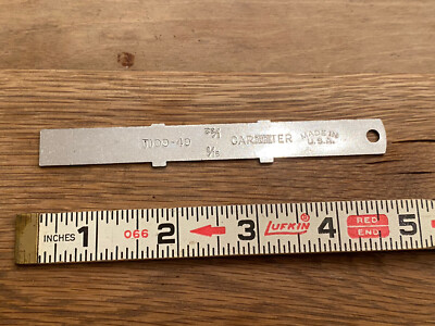 Vintage CARTER CARBURETER 1/32" Float Level GAUGE #T109-49 Carburetor ...