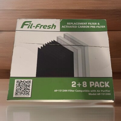 Fil-fresh FLT-1512 2+8 Pack Compatible Air Purifier Model AP-1512HH New ...