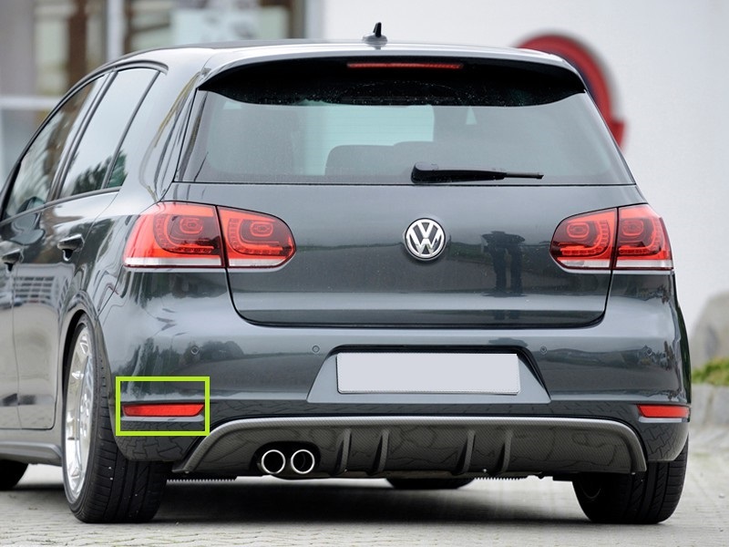 NEW GENUINE VW GOLF MK6 09-14 REAR BUMPER LEFT N/S REFLECTOR 5K0945105G ...