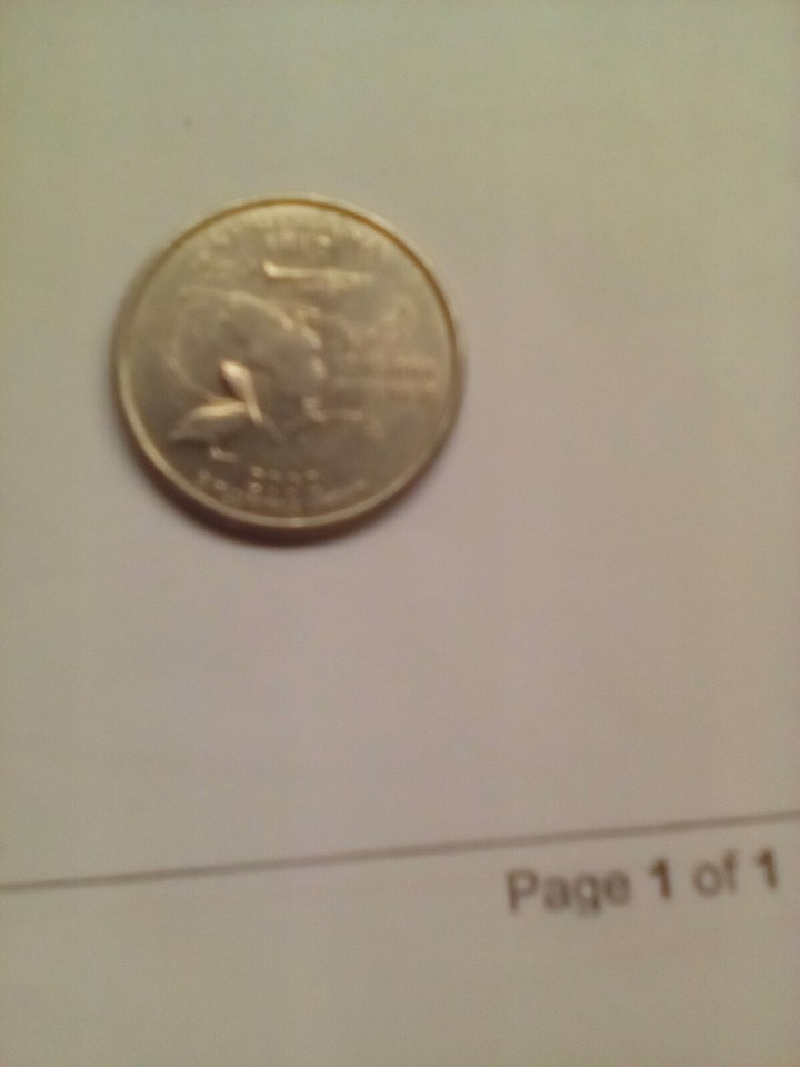 2002-D LOUISIANA STATE QUARTER MISSING OBV. CLAD LAYER ERROR 5.67 GRAMS ...