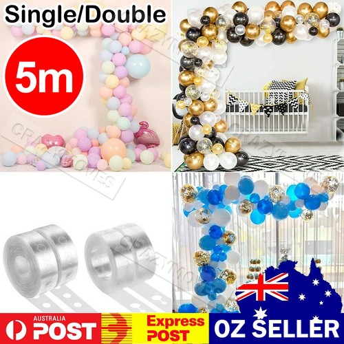 5m Balloon Connect Chain Decorate Strip Arch Garland DIY Tape Party Bar ...
