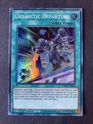 Ursarctic Departure Yu-Gi-Oh! 1st Edition Super Rare ANGU-EN036 | eBay