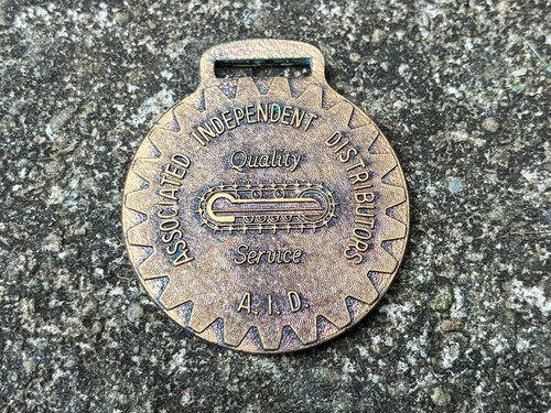 Authentic AID Services Watch Fob Vintage Construction Equipment ...