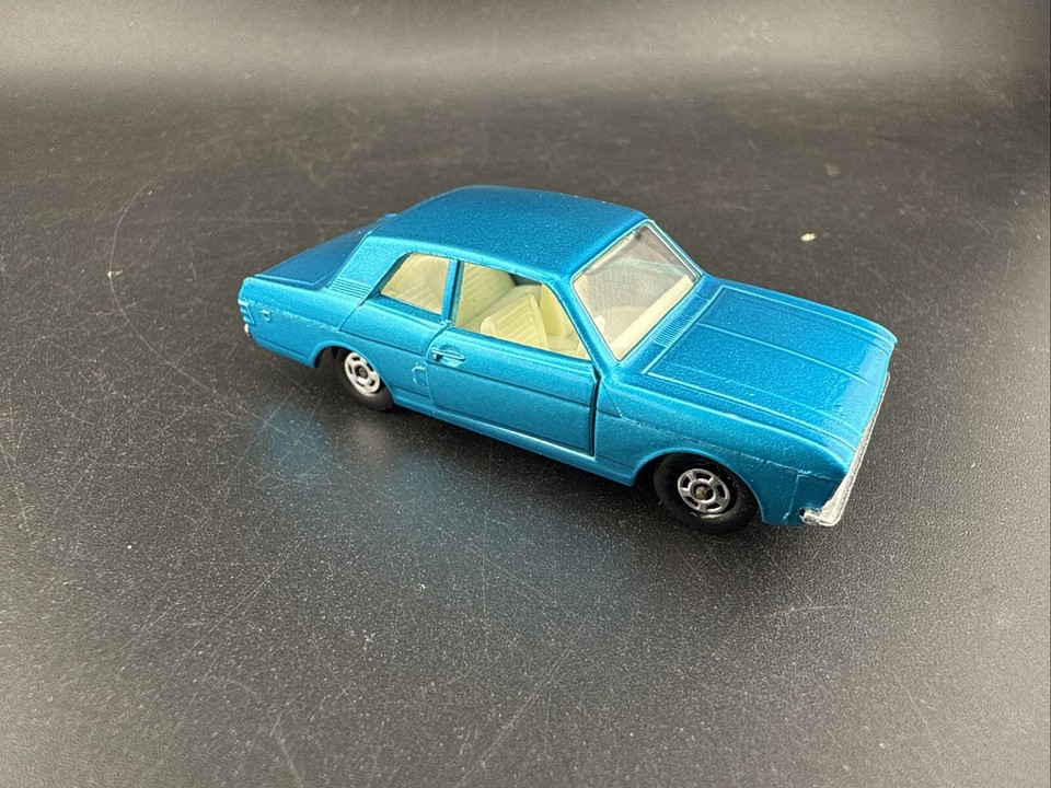 Vintage Lesney Matchbox Superfast #25 BLUE FORD CORTINA GT Original Box ...