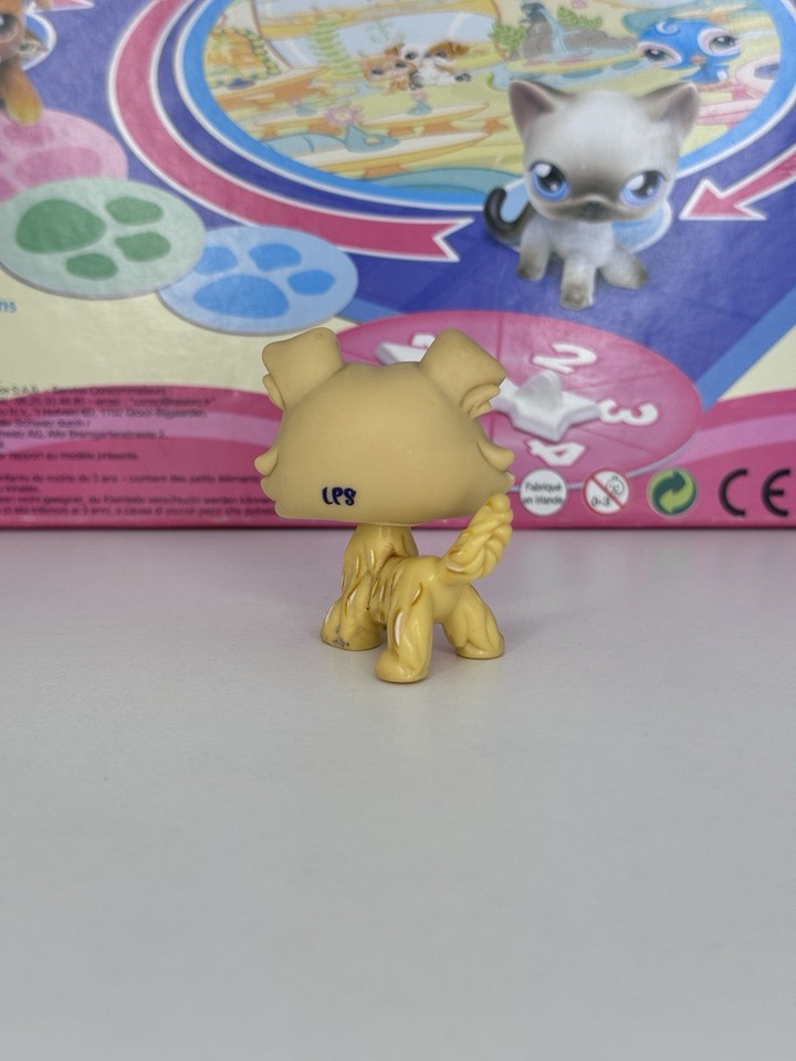 💛 RARE yellow collie – LPS #1194 Petshop - Authentic Littlest Pet Shop ...