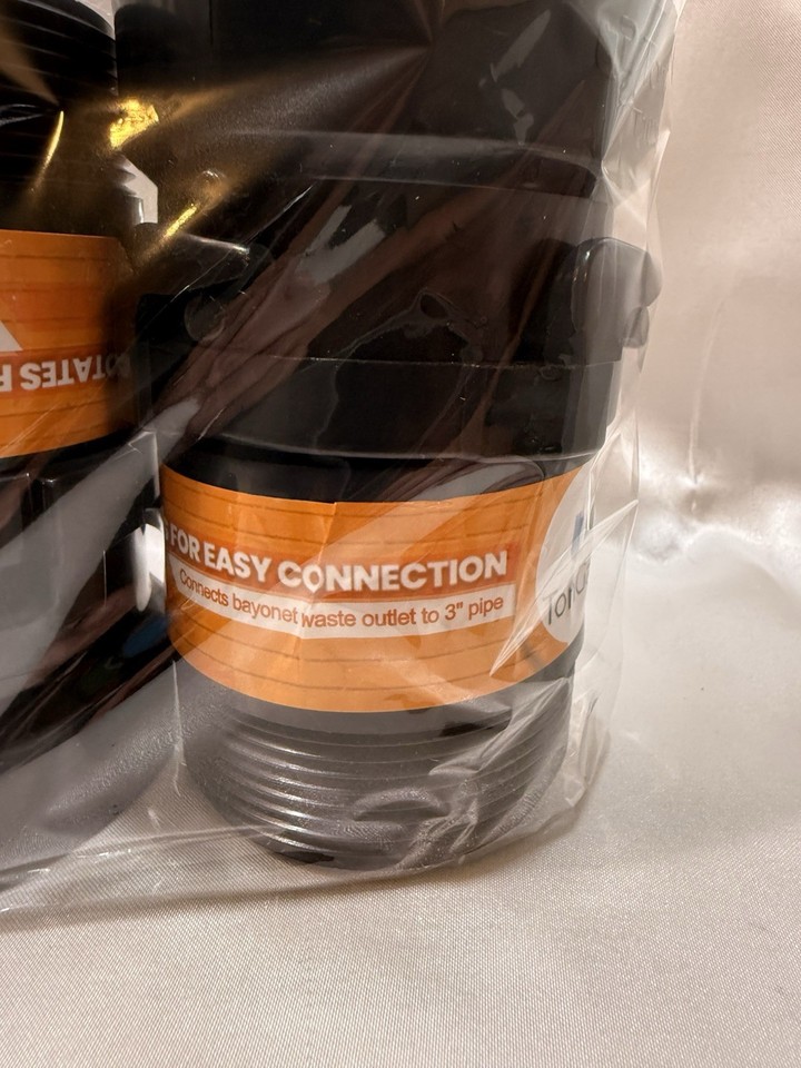 TonGass Rotating Rigid Pipe Adapter 2 PACK Connect Bayonet Waste to 3 ...