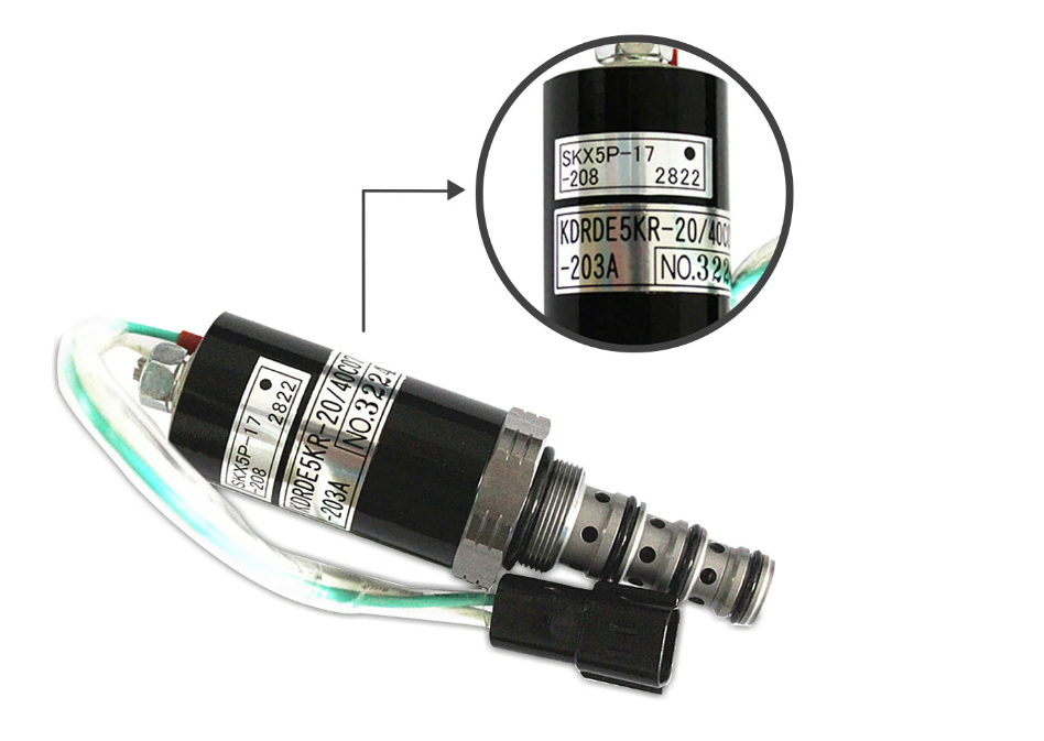 Solenoid Valve KDRDE5KR-20/40C13-203A SKC5/612-106 For Kobelco ...