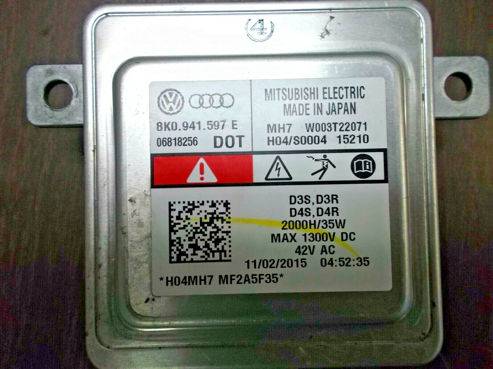 2011-17 VW Tiguan Golf Jetta Touareg HID Headlight Ballast 8K0 941 597 ...