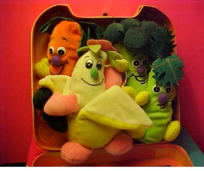 4 Plush Stuffed VEGETABLES VEGGIE FRUIT FRIENDS 1997? | eBay