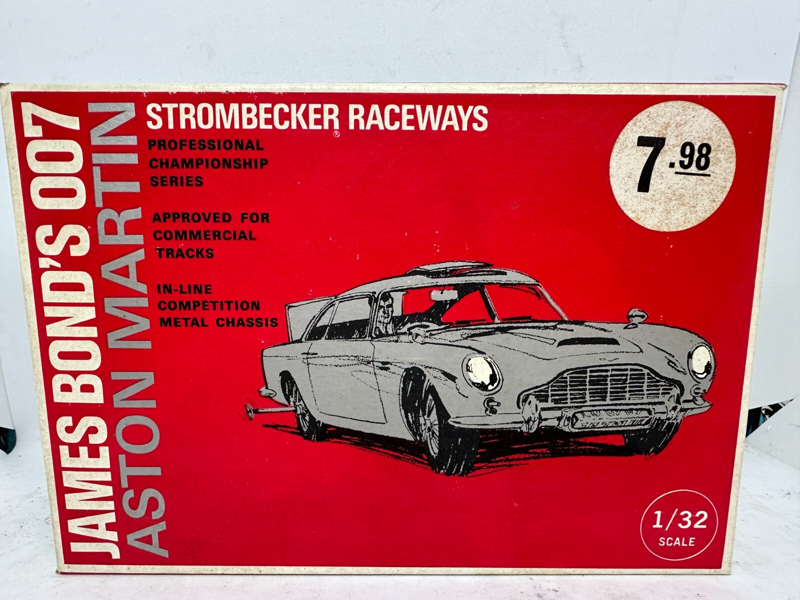 Vintage Strombecker Raceways James Bond's 007 Astron Martin 1/32 Slot ...